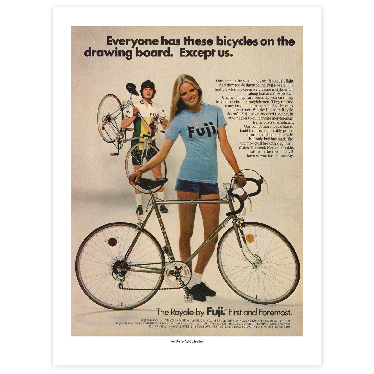 Retro Fuji Royale Print – Fuji Bikes USA Powered by BikeCo